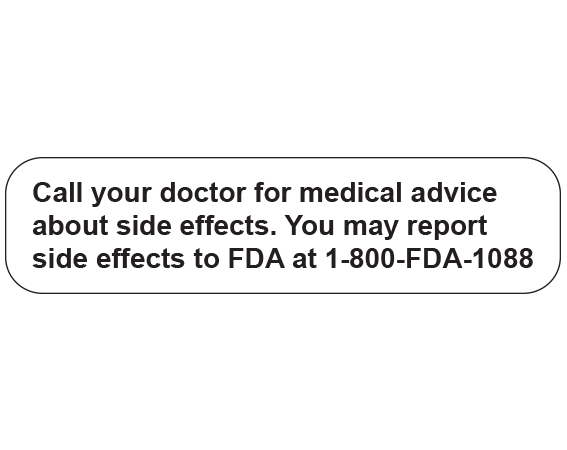 FDA-1088 Warning Labels for Prescription Containers