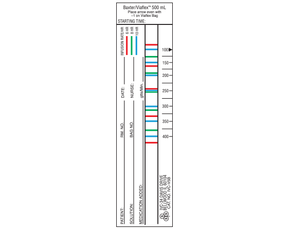 IVC-V5B IV Check Labels for Patient and Solution ID