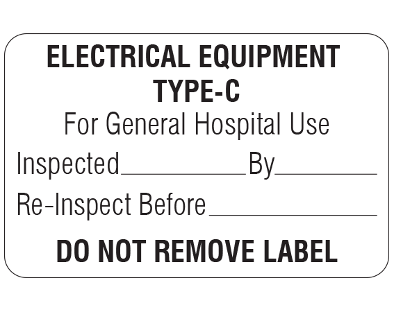 ME-3-WO-1 Biomedical Engineering Equipment Labels