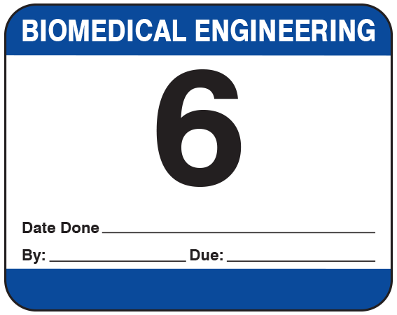 ME-56 Biomedical Engineering Equipment Labels