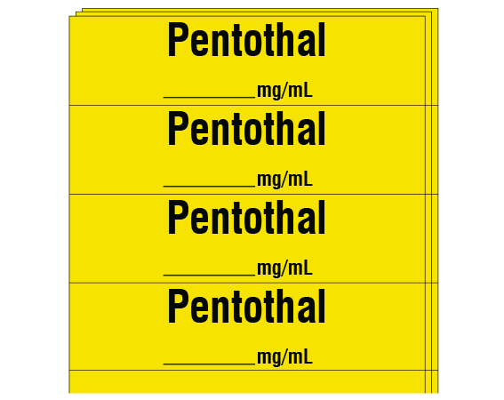 SA-207-PK Anesthesia Labels for Syringe Identification