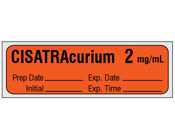 SA-2228-EXP-PRE Anesthesia Labels for Syringe Identification