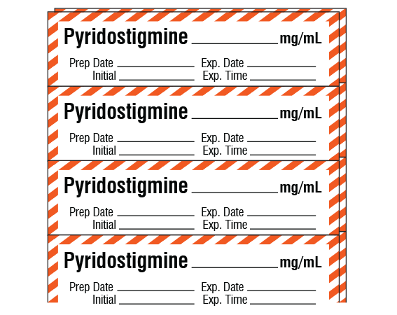 SA-232-EXP-PK Anesthesia Labels for Syringe Identification