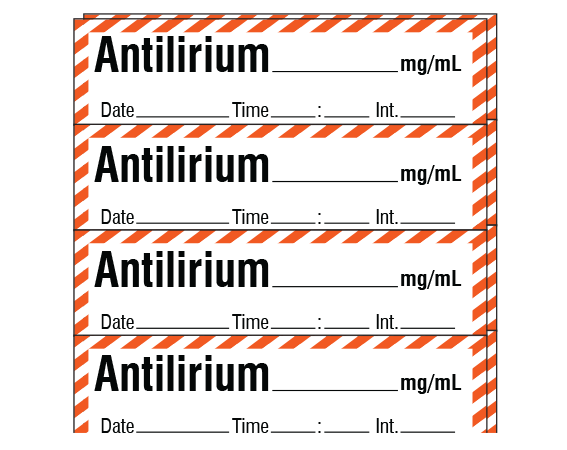SA-234-DTI-PK Anesthesia Labels for Syringe Identification