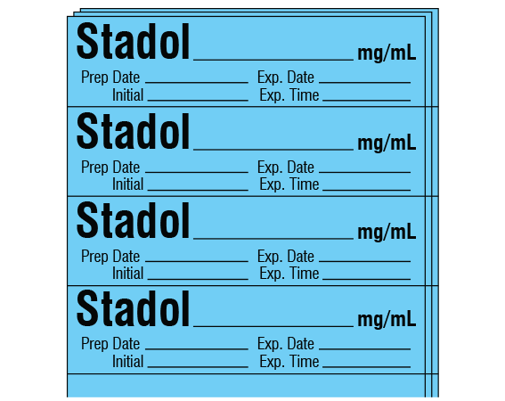SA-2410-EXP-PK Anesthesia Labels for Syringe Identification