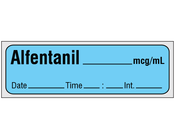 SA-2417-DTI-PRE Anesthesia Labels for Syringe Identification