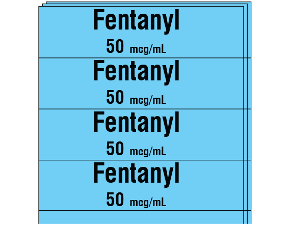 SA-2420-PK Anesthesia Labels for Syringe Identification