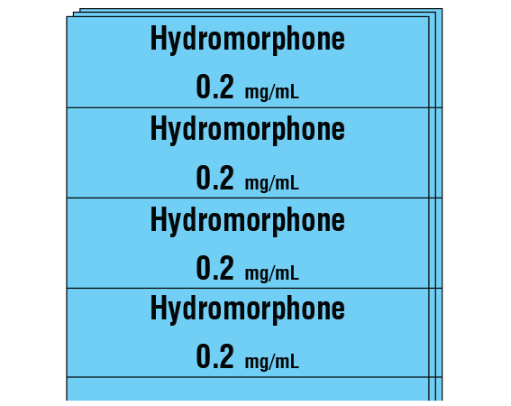 SA-2425-PK Anesthesia Labels for Syringe Identification