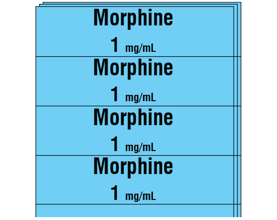 SA-2427-PK Anesthesia Labels for Syringe Identification