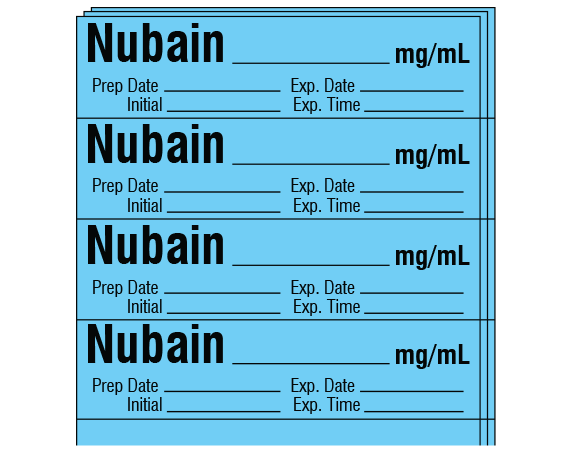SA-247-EXP-PK Anesthesia Labels for Syringe Identification
