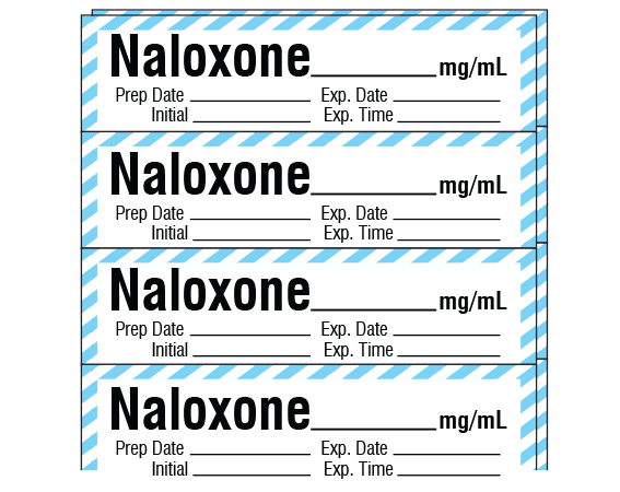 SA-251-EXP-PK Anesthesia Labels for Syringe Identification