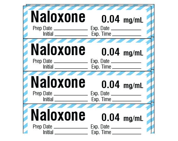 SA-253-EXP-PK Anesthesia Labels for Syringe Identification