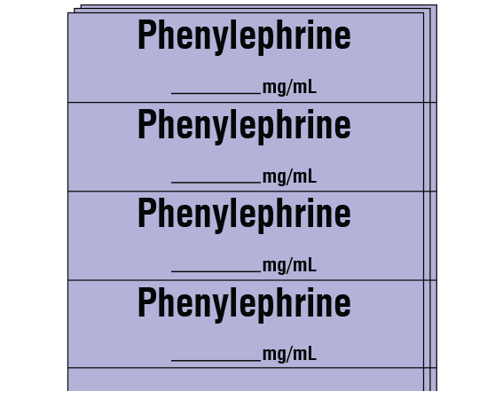 SA-283-PK Anesthesia Labels for Syringe Identification