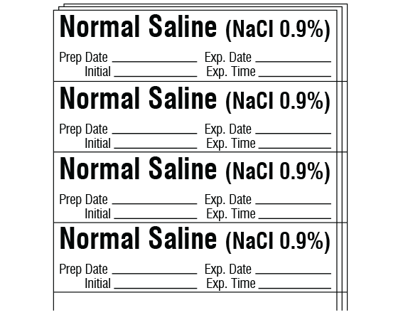 SA-3242-EXP-PK Anesthesia Labels for Syringe Identification
