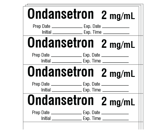 SA-3252-EXP-PK Anesthesia Labels for Syringe Identification