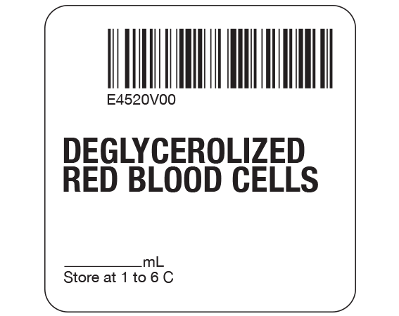 SB128-20-39 ISBT 128 Red Blood Cell Product Labels
