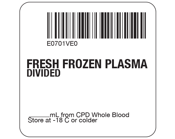 SB128-41D-6E ISBT 128 Fresh Frozen Plasma Product Labels