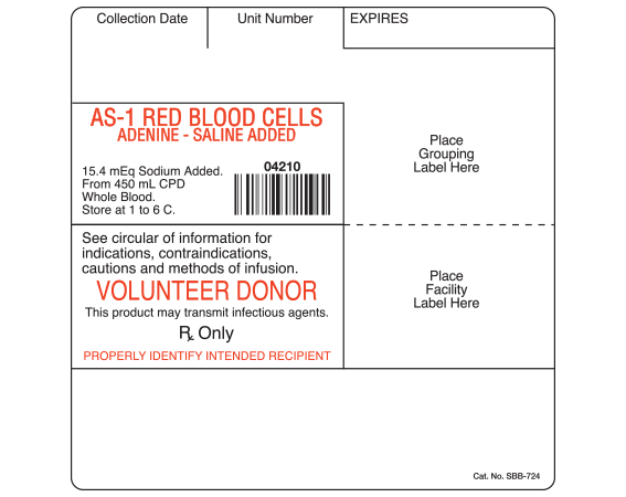 SBB-724 Blood Bag Base Labels w/ Codabar Symbology