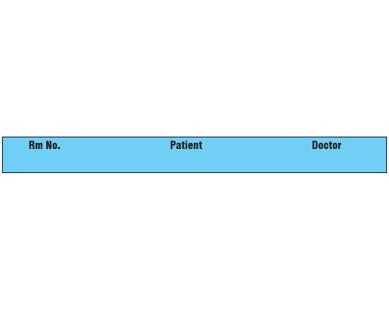 SNC-500-6 Color Coded Patient Chart Tapes - 3/8 Width