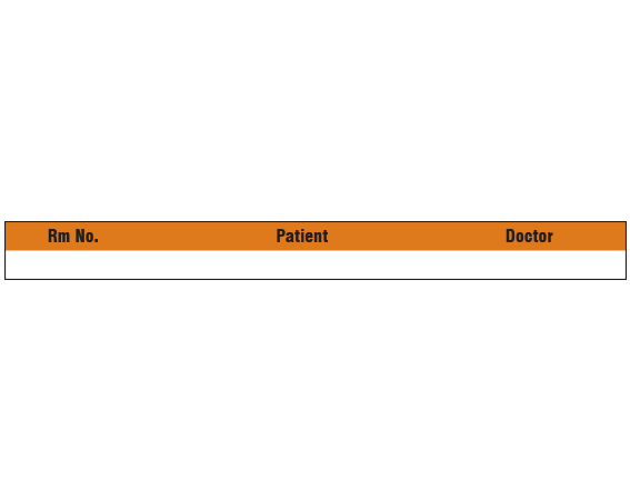 SNC-501-10 Color Coded Patient Chart Tapes - 3/8 Width