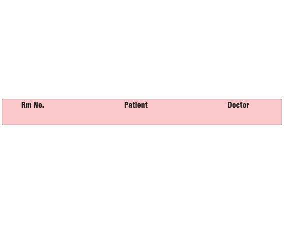 SNC-600-7 Color Coded Patient Chart Tapes - 1/2 Width