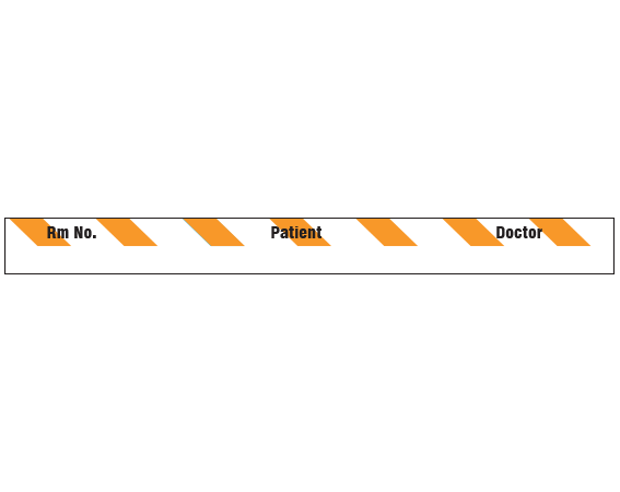 SNC-602-5 Color Coded Patient Chart Tapes - 1/2 Width