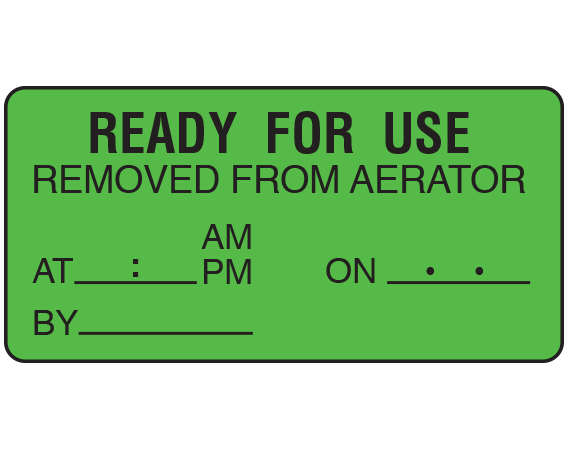 SRT-75 Respiratory / Oxygen Therapy Labels