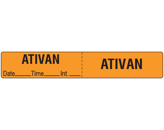 TCL-10-29 Color Coded IV Tubing Control Labels