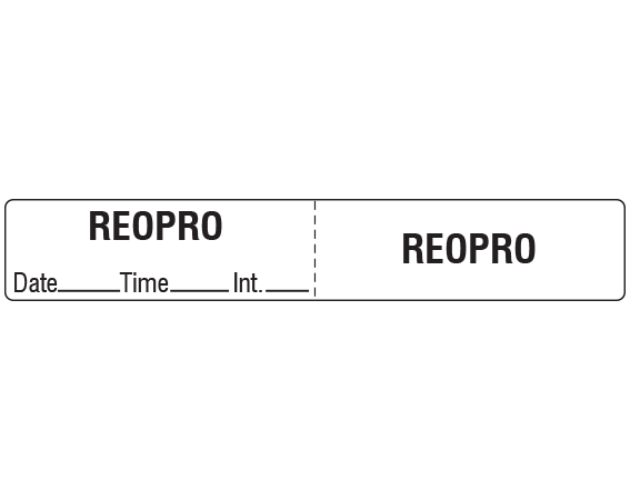 TCL-10-44 Color Coded IV Tubing Control Labels