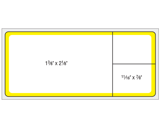 THERM-1458R-B2 Thermal Labels for Softlab Software