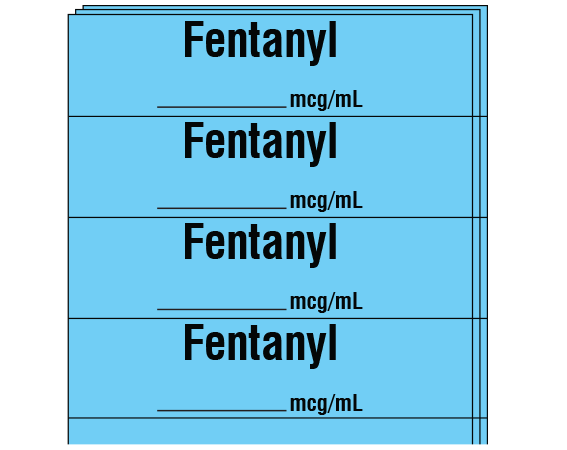 SA-2413-PK Anesthesia Labels for Syringe Identification
