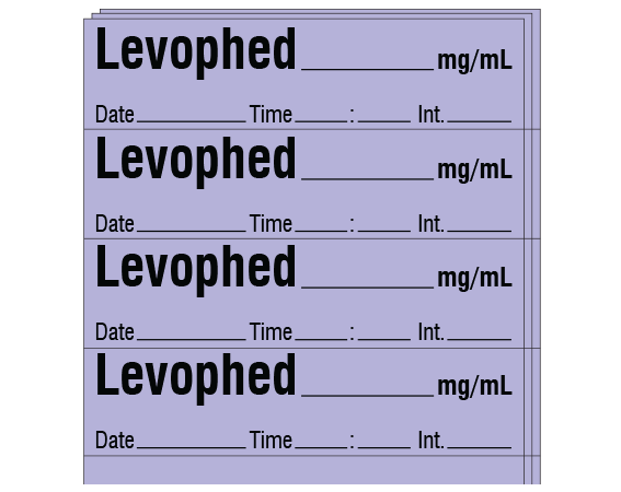 SA-2802-DTI-PK Anesthesia Labels for Syringe Identification