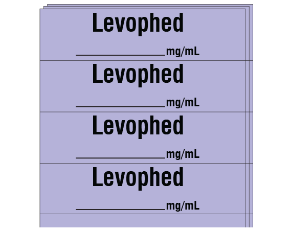 SA-2802-PK Anesthesia Labels for Syringe Identification