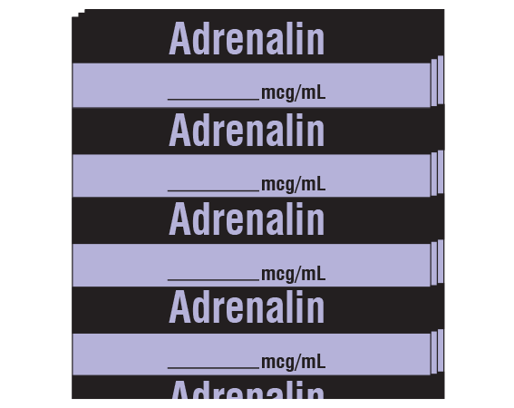 SA-288-PK Anesthesia Labels for Syringe Identification