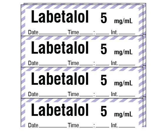 SA-2914-DTI-PK Anesthesia Labels for Syringe Identification