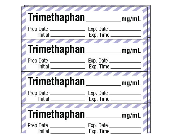 SA-293-EXP-PK Anesthesia Labels for Syringe Identification