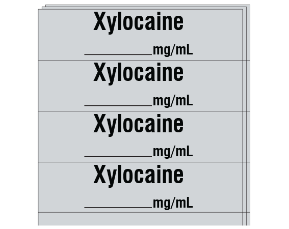 SA-3002-PK Anesthesia Labels for Syringe Identification
