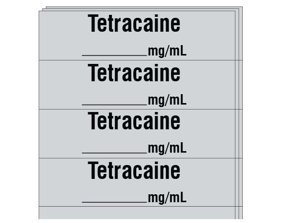 SA-3017-PK Anesthesia Labels for Syringe Identification