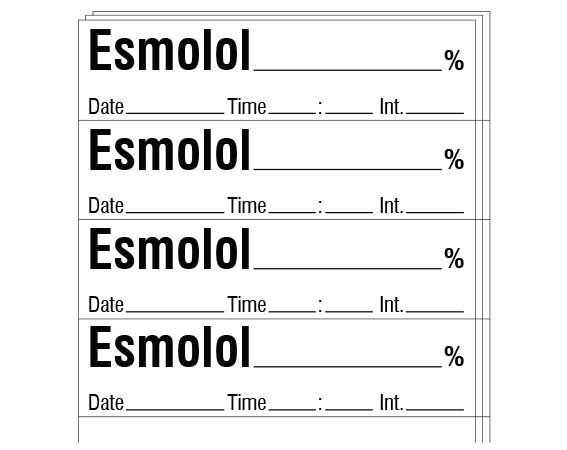 SA-3212-DTI-PK Anesthesia Labels for Syringe Identification
