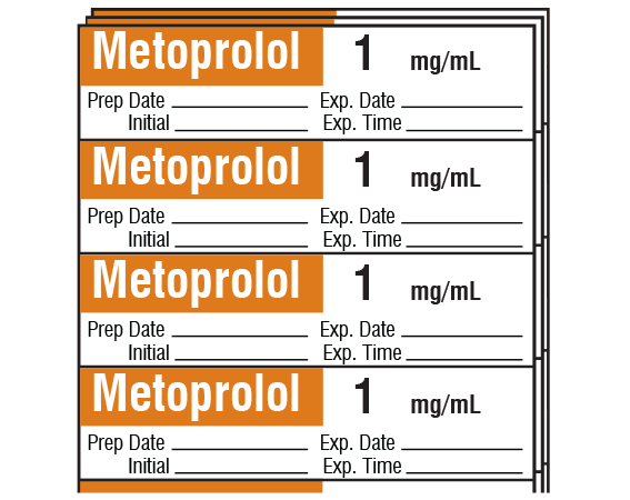 SA-337-EXP-PK Anesthesia Labels for Syringe Identification