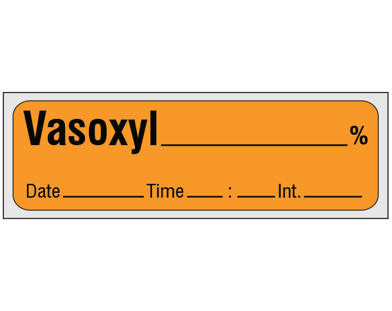 SA-53-DTI-PRE Anesthesia Labels for Syringe Identification