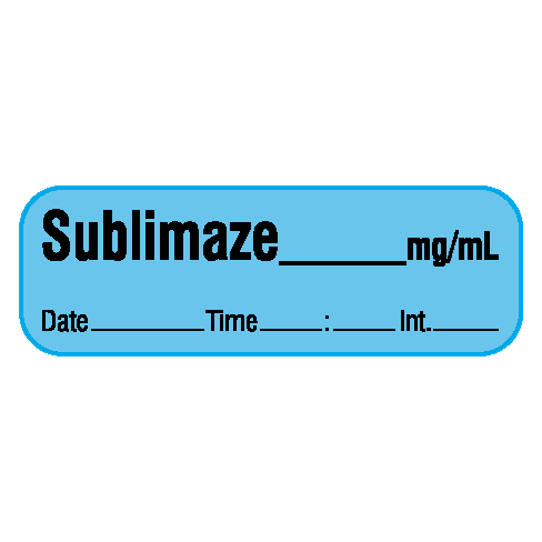 SA-246-DTI-PRE Anesthesia Labels for Syringe Identification