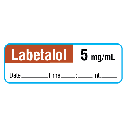 SA-335-DTI-PRE Anesthesia Labels for Syringe Identification